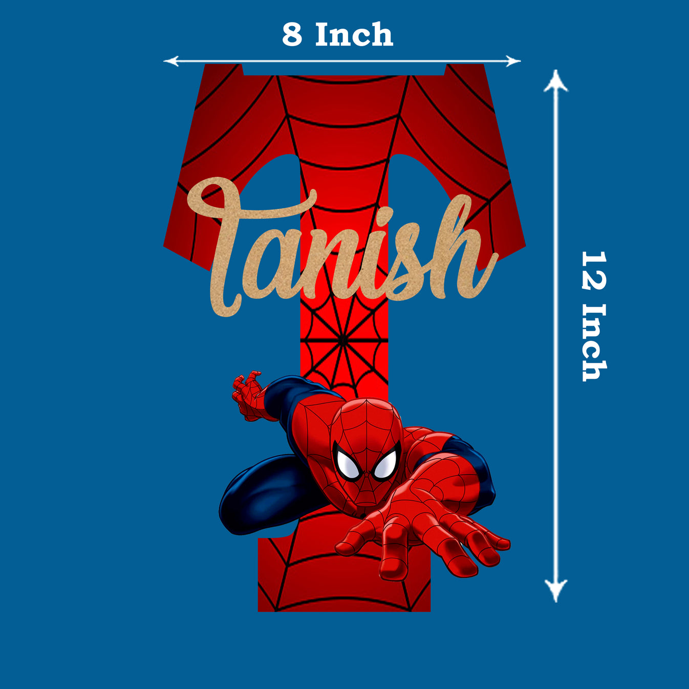 Spiderman Theme Name Plate – The Gift Baskett